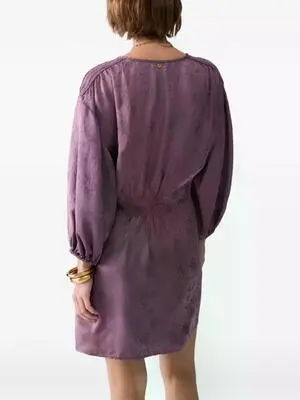 Liu Jo Short Dress In Jacquard Satin