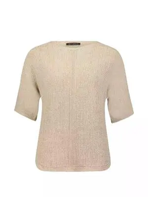 BETTY BARCLAY Fine-knit Boat-neck Sweater - Brown