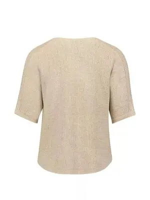 BETTY BARCLAY Fine-knit Boat-neck Sweater - Brown