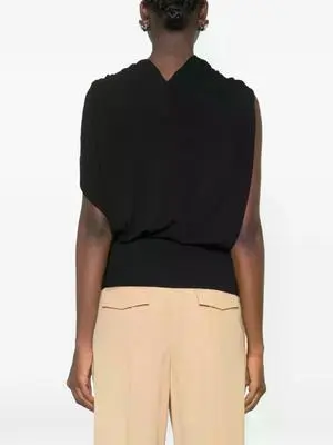 Sportmax Lacuna" Top With Ring Embellishment - Black