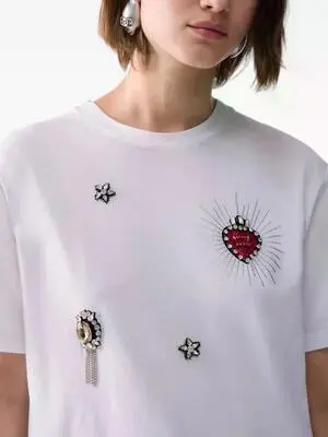 Liu Jo Embellished Cotton T-shirt