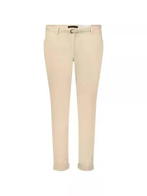 BETTY BARCLAY Belted Turned-up Trousers - Neutrals