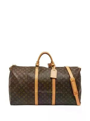 LOUIS VUITTON 60 Keepall Bandoulière Travel Bag - Brown