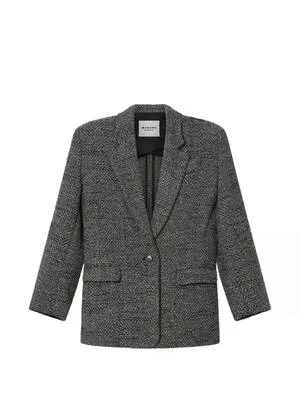 MARANT ETOILE Parly Jacket Charcoal Herringbone - Grey