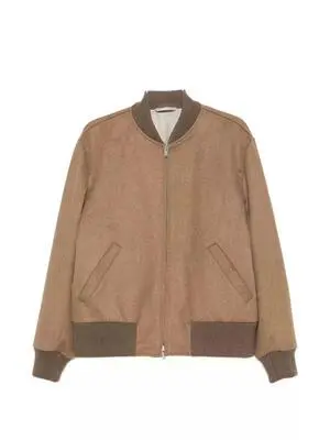 LARDINI Ribbed-trim Zip-fastening Jacket