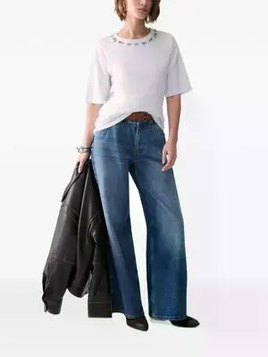 Liu Jo Jewel Embellished Crewneck T-shirt