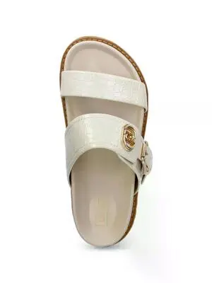 Liu Jo Croc-effect Buckle-fastening Sandals