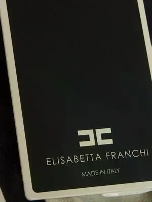 Elisabetta Franchi Printed Long-sleeve Dress