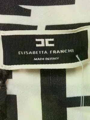 Elisabetta Franchi Printed Long-sleeve Dress