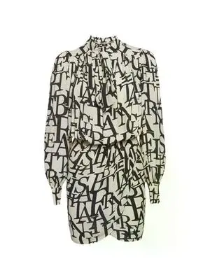 Elisabetta Franchi Printed Long Sleeve Dress