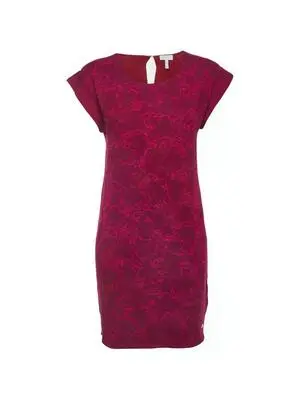 Burberry Sabirdi Printed Midi Dress - Red