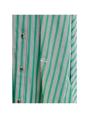 Loewe Striped Embroidered Anagram Shirt