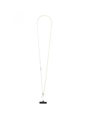 AGNES B. Two-tone Chain Phone Strap