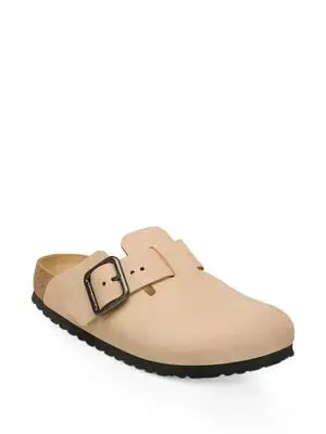 BIRKENSTOCK Buckle-fastening Leather Mules