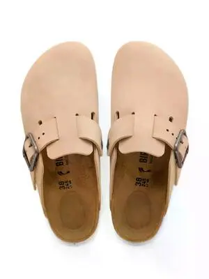BIRKENSTOCK Buckle-fastening Leather Mules
