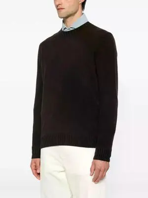 MAGAZZINO RICAMBI Ribbed-trim Sweater - Brown