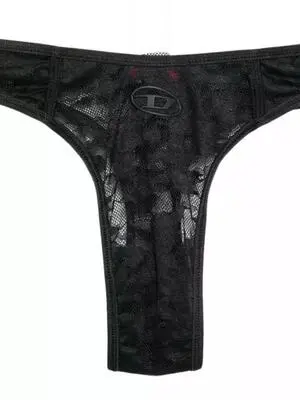 DIESEL® Micro-punchy Logo-detail Lace Thong