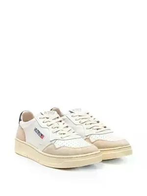 AUTRY Perforated Panelled Sneakers - White
