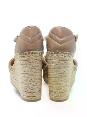 Gucci Gg Marmont Quilted Leather Espadrille Wedges