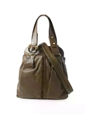 BVLGARI Lion Head Leather Shoulder Bag