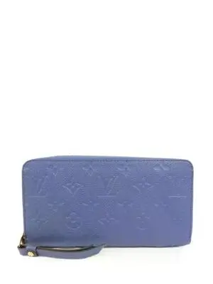 LOUIS VUITTON Monogram Empreinte Zippy Wallet - Blue