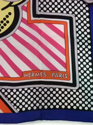 Hermès Pégase Pop Silk Scarf
