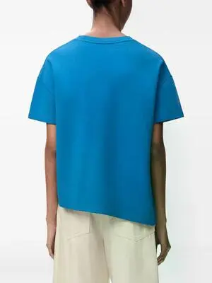 Loewe Asymmetric T-shirt With Anagram Embroidery - Blue