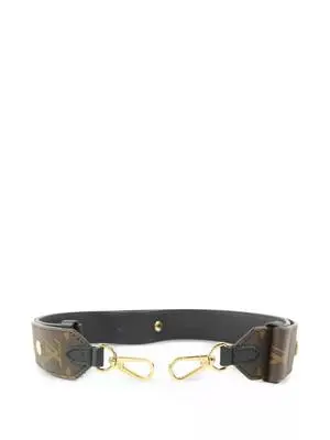 LOUIS VUITTON Monogram Canvas Shoulder Strap With Gold-tone Hardware - Brown