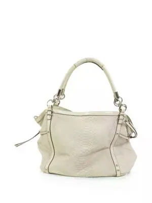 COACH VINTAGE Snake-effect Turn-lock Shoulder Bag