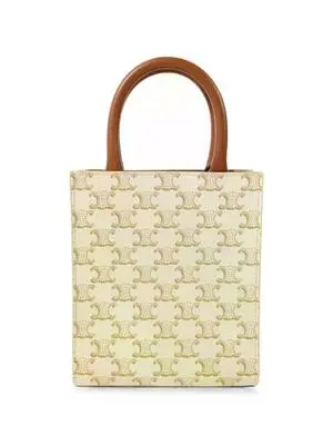 Celine Triomphe Tote Bag - White