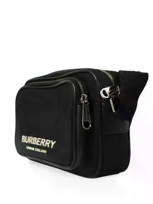 Burberry Logo-detail Zip-fastening Crossbody Bag - Black
