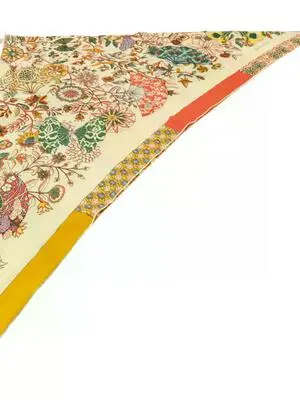 Hermès Floral-print Triangle Scarf