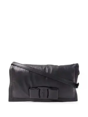 FERRAGAMO Vara Bow-detail Shoulder Bag - Black