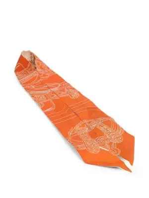 Hermès Brides De Gala En Fleurs Twilly Scarf