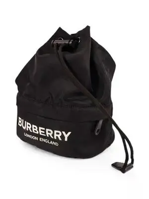 Burberry Logo-print Drawstring Bucket Bag