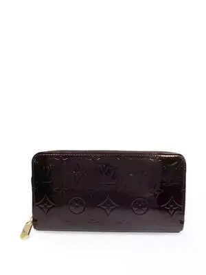 LOUIS VUITTON Monogram Vernis Zippy Wallet - Red