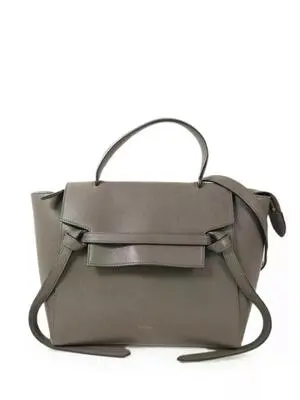 Celine Micro Belt Bag Logo-detail Tote Bag - Grey