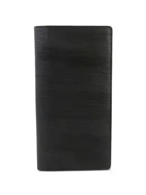 LOUIS VUITTON Brazza Leather Wallet - Black