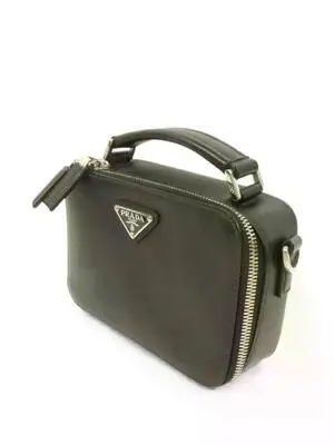 Prada Saffiano Leather Shoulder Bag - Black