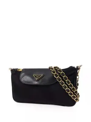Prada Logo-plaque Shoulder Bag