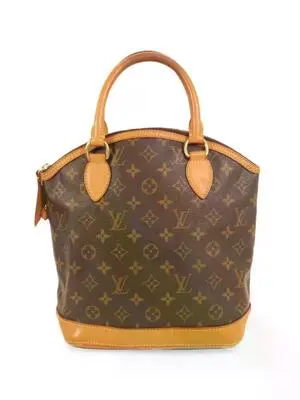 LOUIS VUITTON Lockit Monogram Tote Bag - Brown