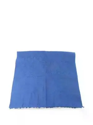 Gucci Monogram-pattern Scarf - Blue
