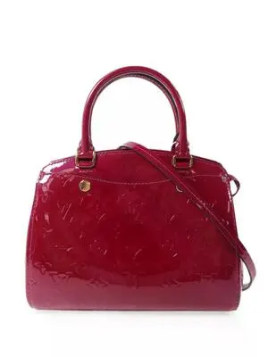 LOUIS VUITTON Pm Monogram Vernis Brera Shoulder Bag - Red