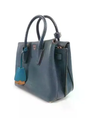 Mcm Leather Shoulder Bag - Blue