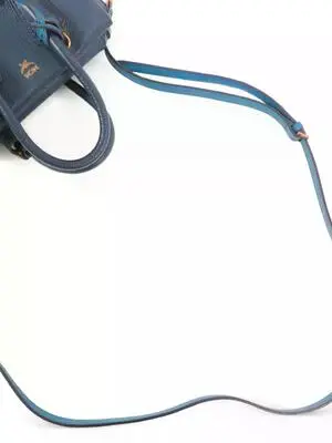 Mcm Leather Shoulder Bag - Blue