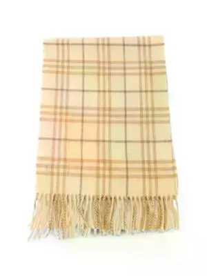 Burberry Check Cashmere Scarf - Neutrals