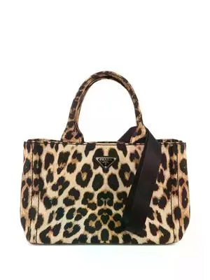 Prada Leopard-print Tote Bag - Neutrals
