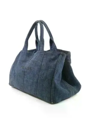 Prada Canapa Logo-print Tote Bag
