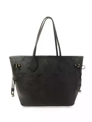 LOUIS VUITTON Mm Neverfull Monogram Empreinte Tote Bag - Black