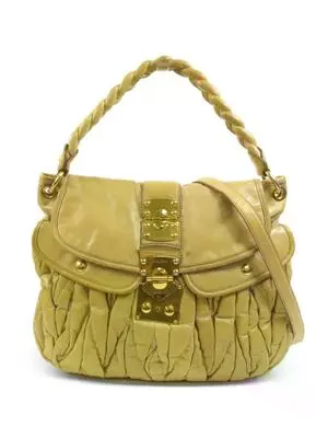 Miu Miu Matelassé Shoulder Bag - Neutrals